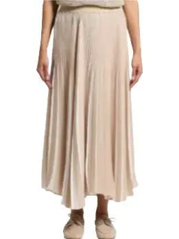 Peserico Two-tone Pleated Skirt - Nude