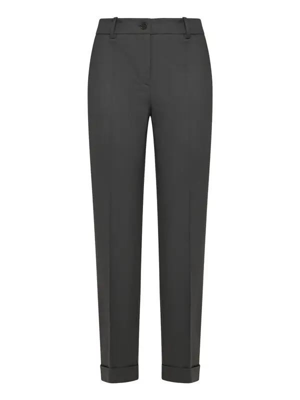 P.a.r.o.s.h Tailored Virgin Wool-blend Trousers - Black