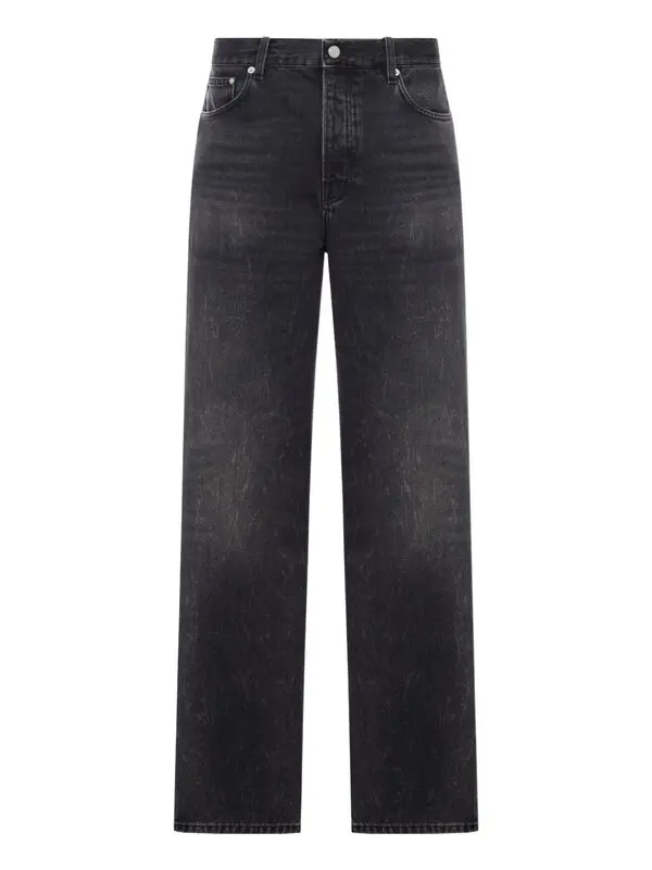 HAIKURE Straight Five-pocket Jeans - Black