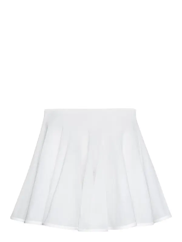 Alaïa Fine Knit Skater Skirt - White
