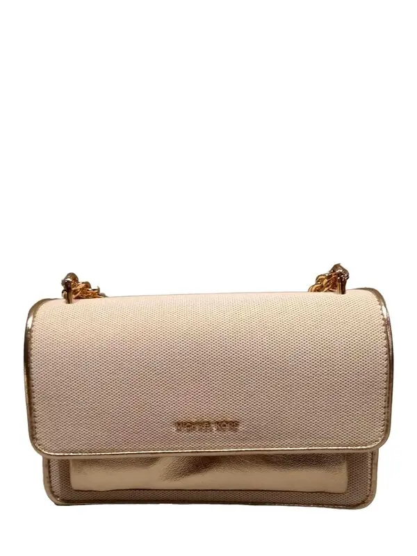 Michael Kors Logo Lettering Crossbody Bag - Nude