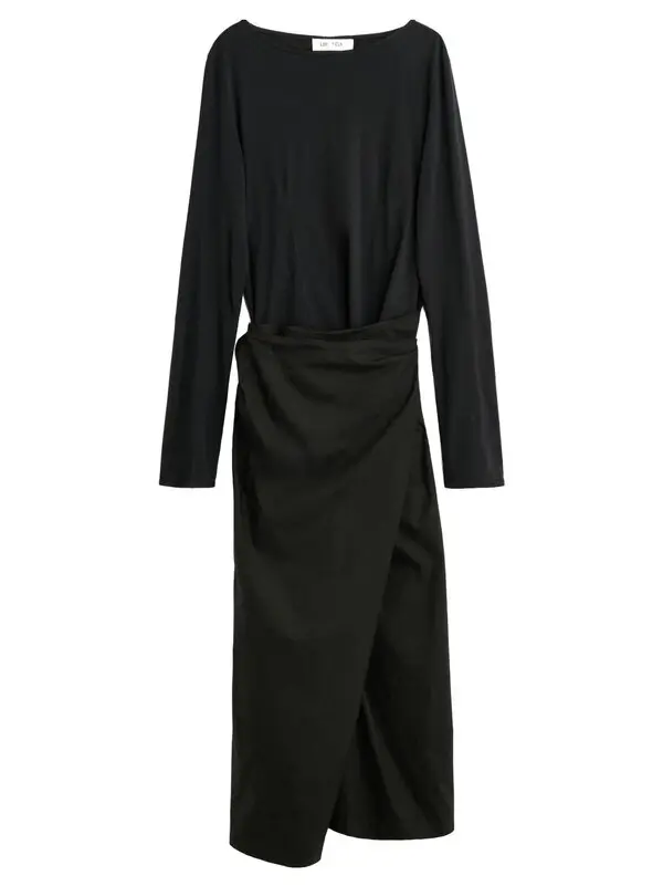 Our Legacy Twisted Wrap Dress - Black