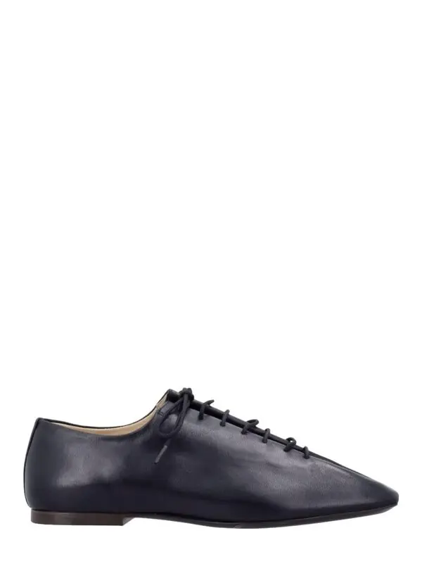 LEMAIRE Souris Leather Lace-up Derby - Black
