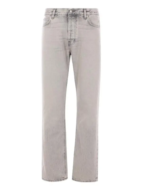 HAIKURE Acid Wash Straight Leg Jeans - Gray