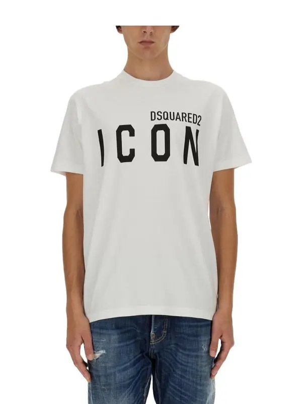 Dsquared2 Icon Printed Crewneck T-shirt - White