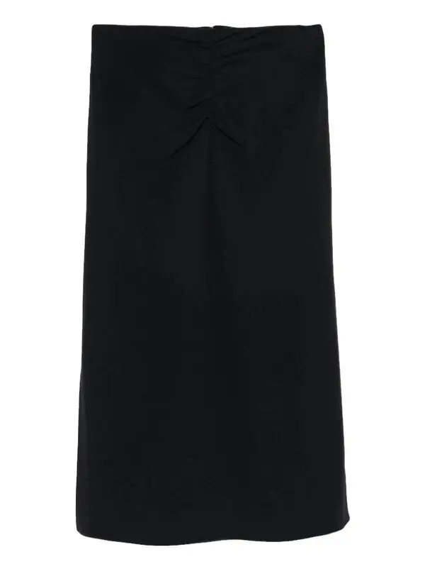 Etro Gathered Midi Skirt - Black