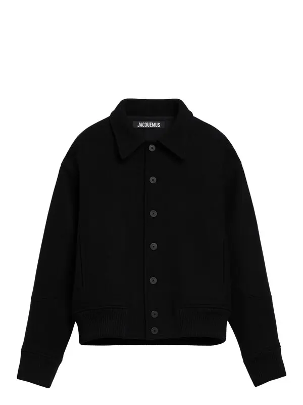 Jacquemus The Feltro Bomber Jacket - Black