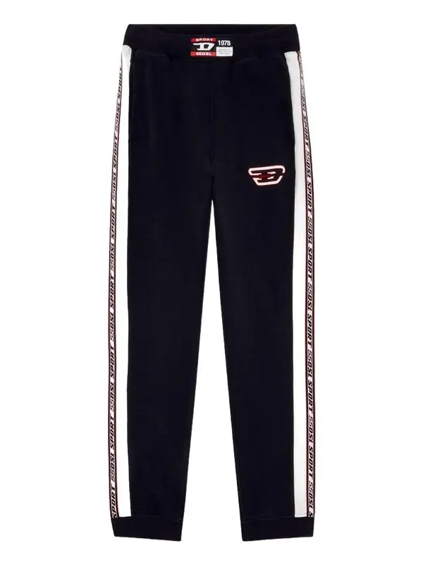 DIESEL® Logo Patch Track Pants - Black