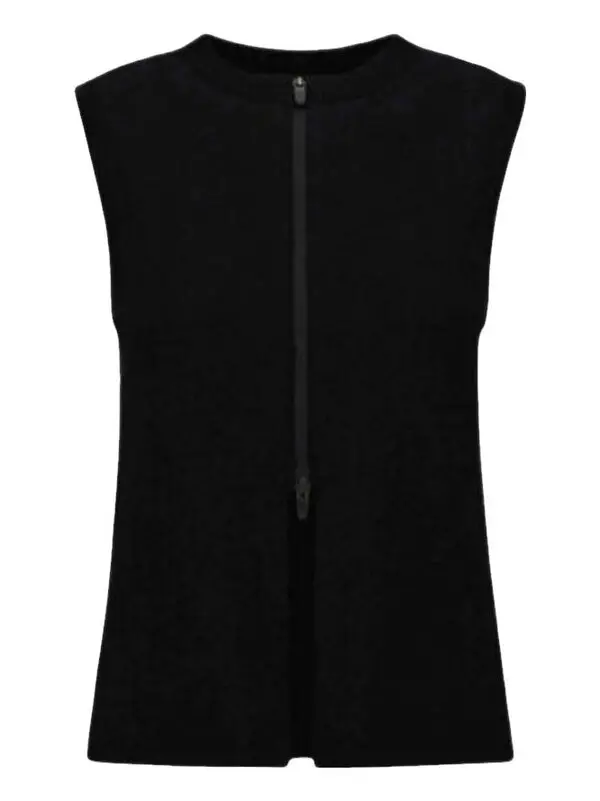 Herno Sleeveless Zip-front Gilet - Black
