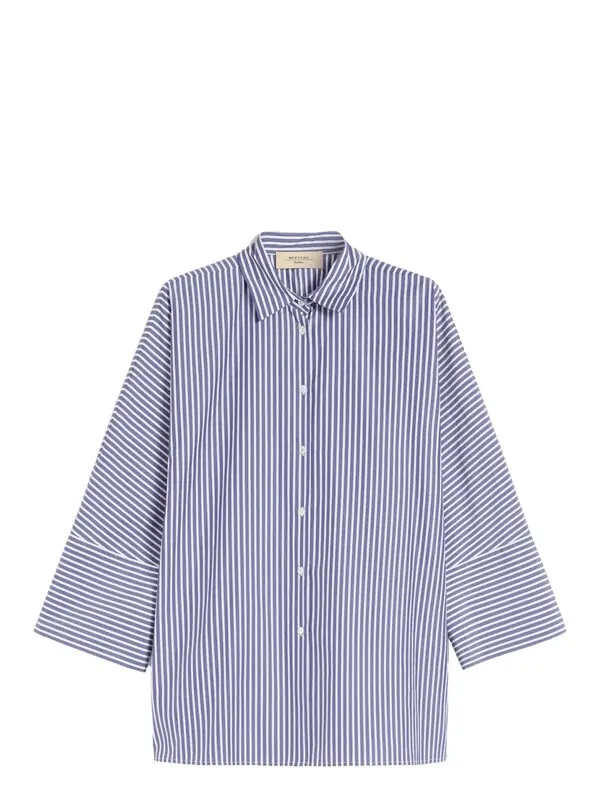 Max Mara Striped Shirt - Navy Blue