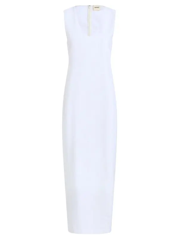 Khaite Avery Midi Dress - White