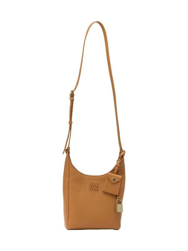 Miu Miu Leather Bucket Bag - Brown