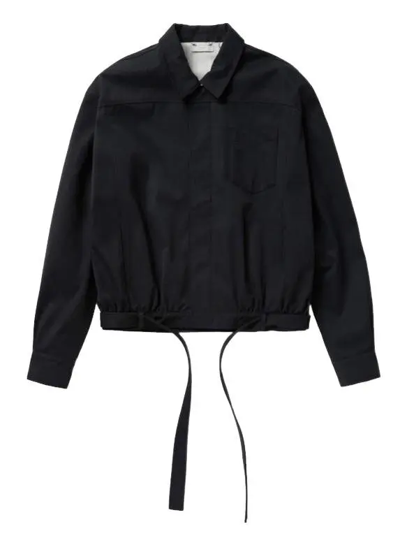 1989 STUDIO Belted Gabardine Jacket - Blue
