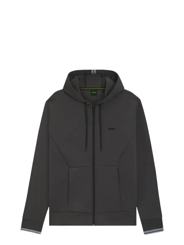 Hugo Boss Zip-up Hoodie - Dark Grey