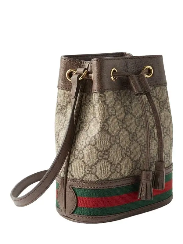 Gucci Ophidia Mini Bucket Bag - Beige/ebony