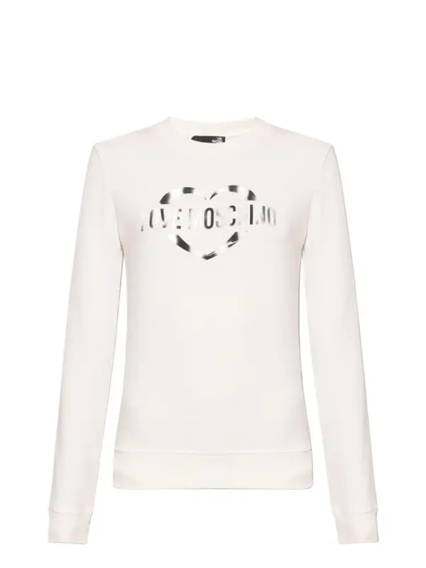 Moschino Print Crewneck Sweatshirt - White