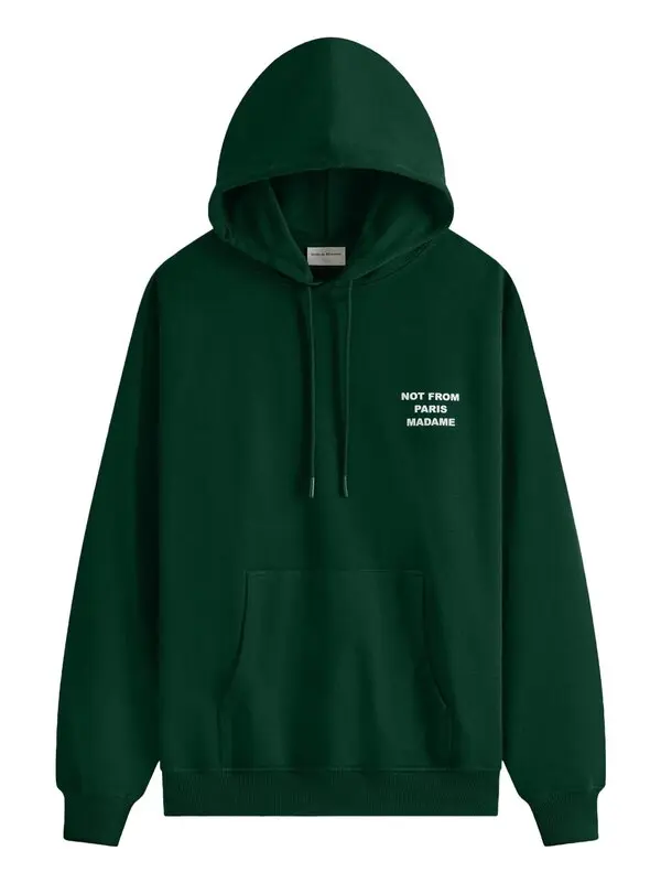 Drole De Monsieur Long-sleeved Hooded Sweater - Green