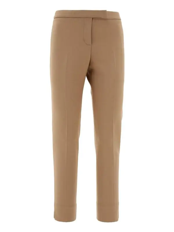 Peserico Cropped Slim Cut Trousers - Brown