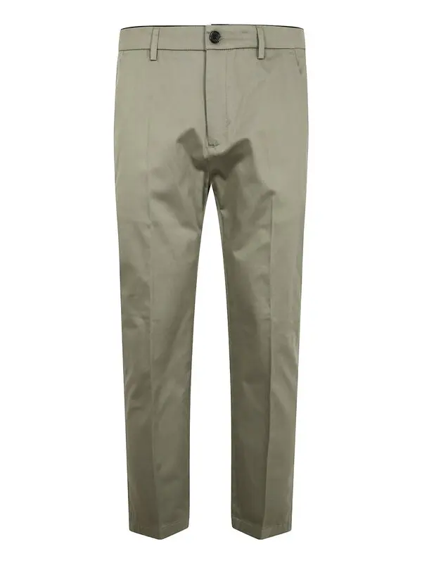 DEPARTMENT 5 Tailored Pressed Crease Trousers - Sage