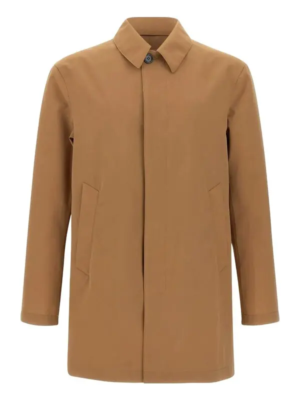 Peuterey Single-breasted Coat - Brown