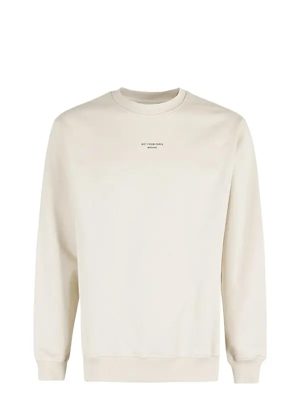 Drole De Monsieur Drôle De Classic Slogan Sweatshirt - White