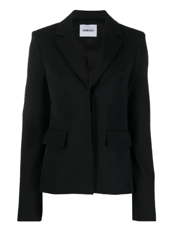 AMBUSH Single-breasted V-neck Blazer - Black