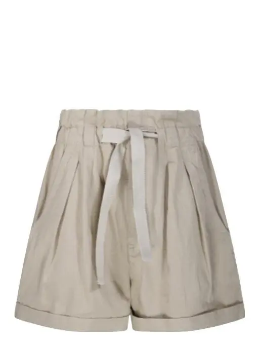 Isabel Marant Étoile Nirma Paperbag Shorts - Beige