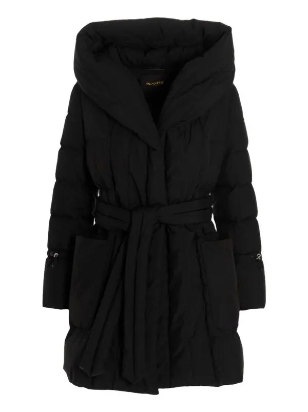 MOORER Hooded Down Jacket - Black