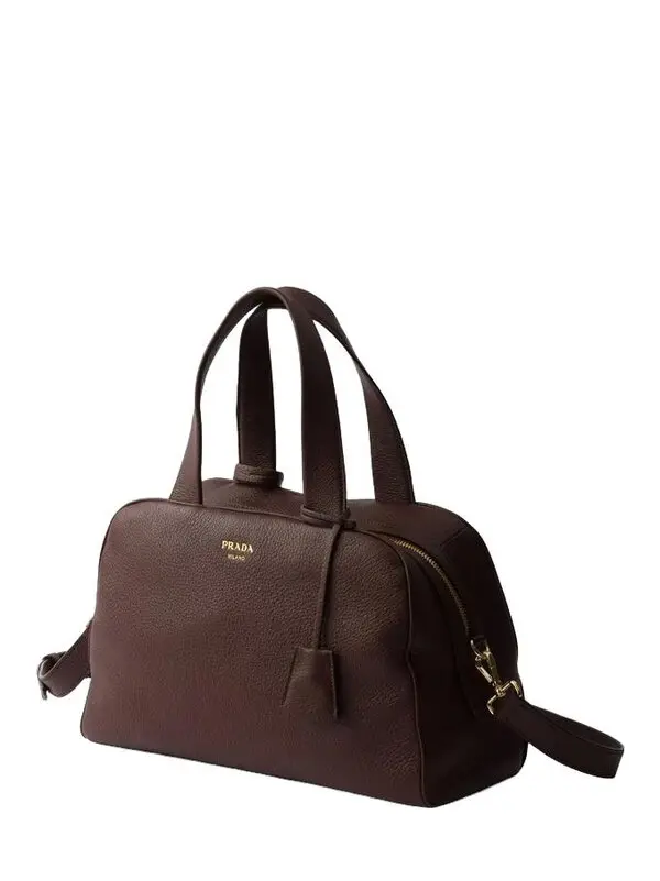 Prada Zipper Shoulder Bag - Brown