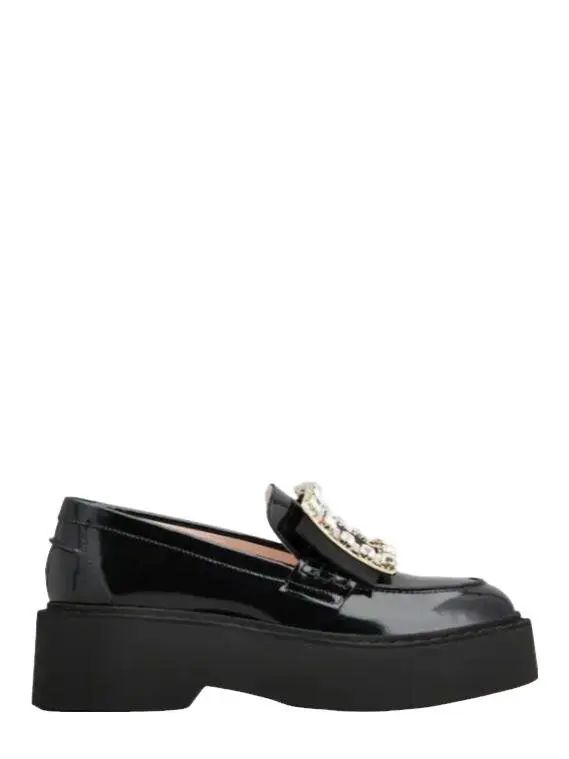 ROGER VIVIER Viv' Rangers Loafers - Black