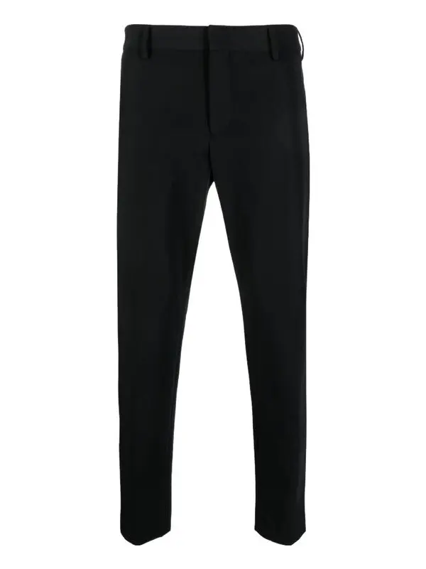 PT TORINO Straight-leg Tailored Trousers - Black