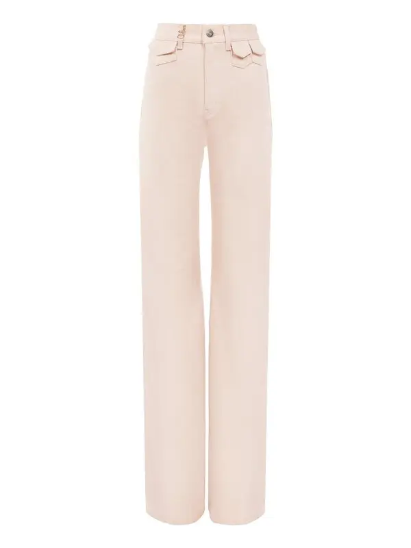 Chloé High-waisted Flared Jeans - Flowing Pink