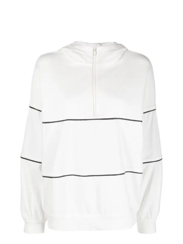 Brunello Cucinelli Half-zip Sweatshirt - White