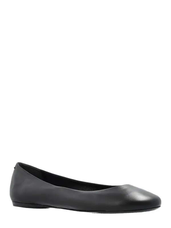 LANVIN Round Toe Ballet Flats - Black