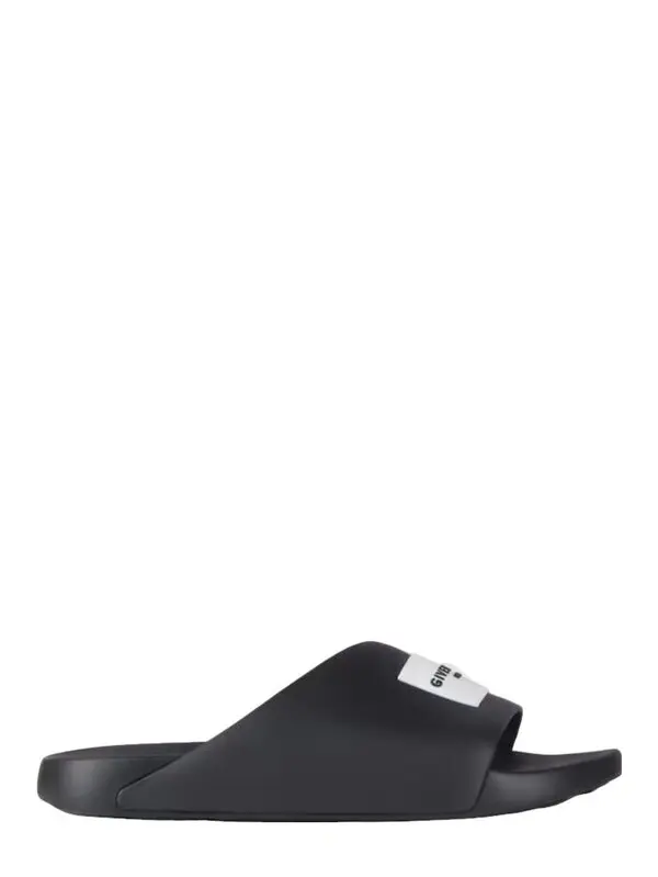 Givenchy Logo Slide Sandals - Black