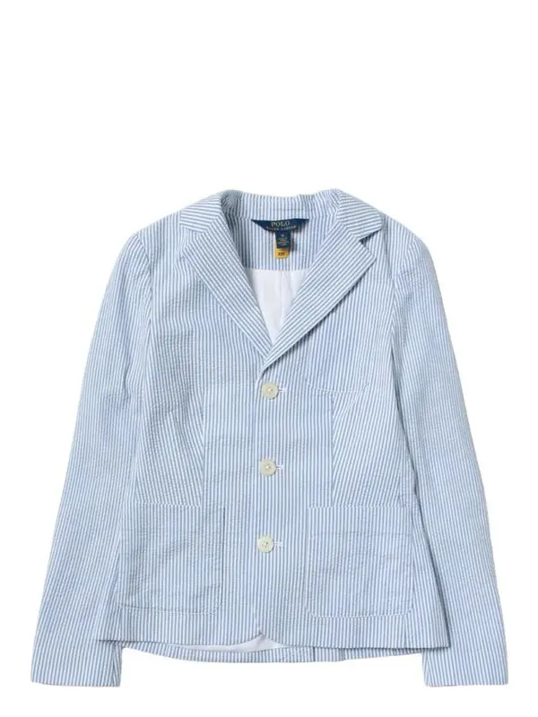 Polo Ralph Lauren Striped Single-breasted Blazer - Blue