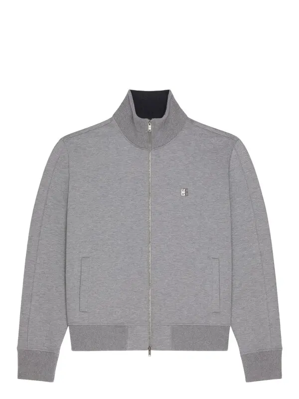 Givenchy 4g Detailed Track Jacket - Gray