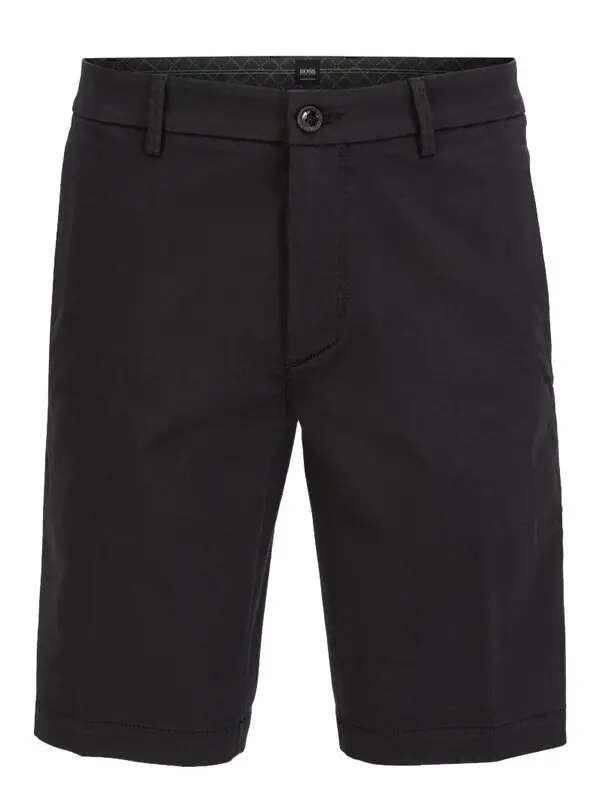 Hugo Boss Slim-fitting Button Shorts - Black