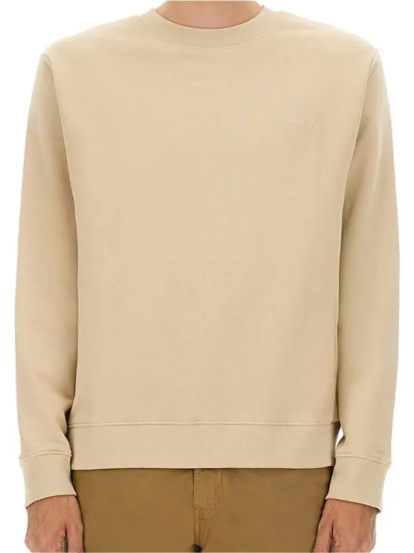 A.p.c. Crewneck Long Sleeve Sweatshirt - Nude