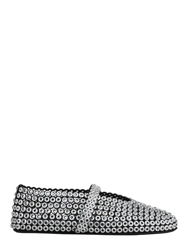 Alaïa Embellished Ballet Flats - Transparent Color