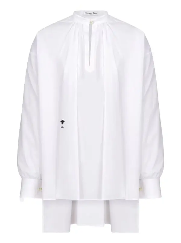 Dior Embroidered Bee Blouse - White