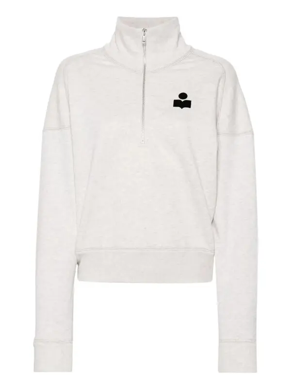 Isabel Marant Étoile Ross Logo Zip-up Sweatshirt - No