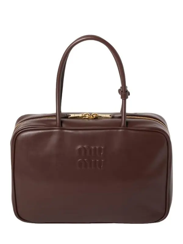 Miu Miu Beau Leather Handbag - Briarwood