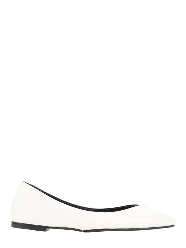 Jacquemus Two-tone Ballet Flats - White