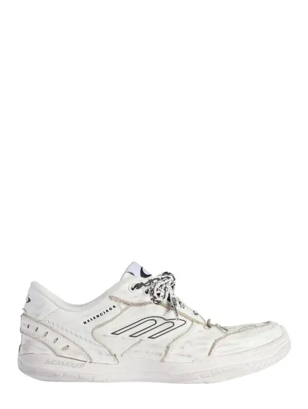 Balenciaga Hamptons Medium Worn-out Sneakers - White
