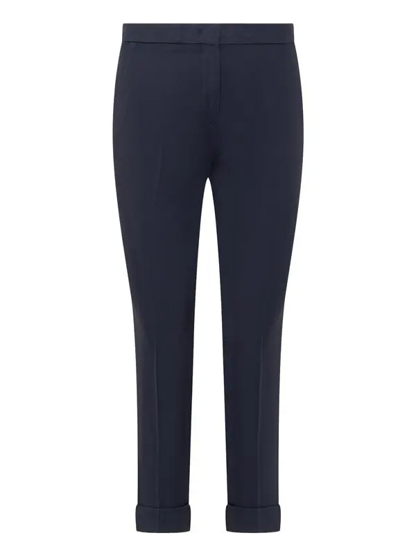 Etro Mid-rise Tailored Cady Cigarette Trousers - Black