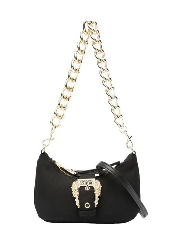 Versace Baroque Buckle Mini Bag - Black