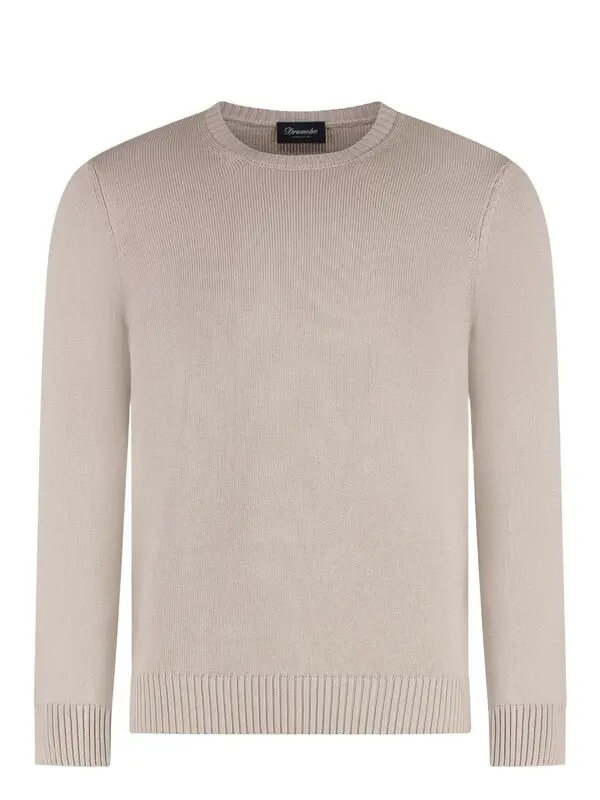 DRUMOHR Crew Neck Pullover Sweater - Nude