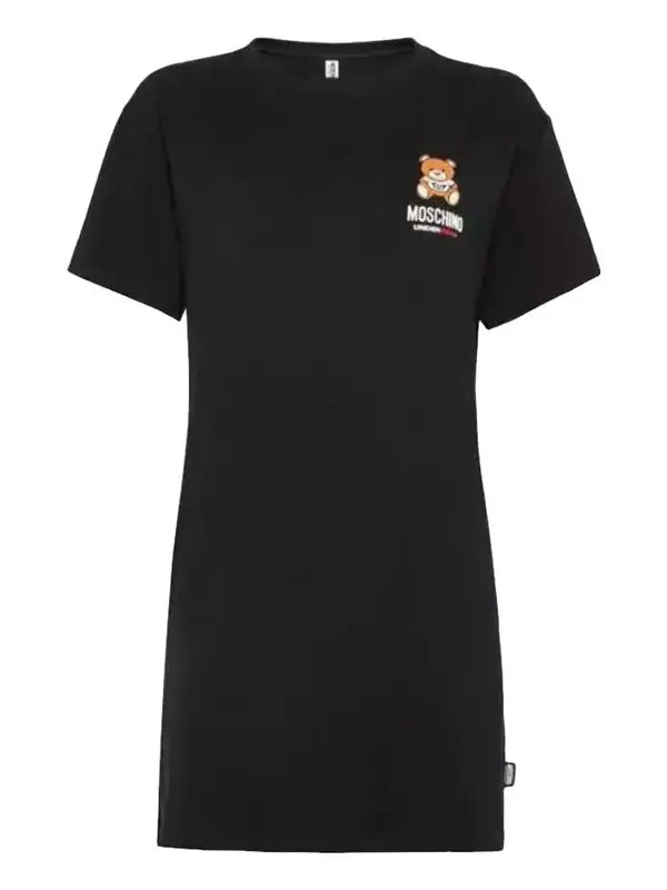 Moschino Print T-shirt Dress - Black