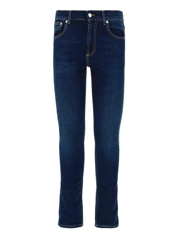 Alexander McQueen Logo Skinny Jeans - Blue